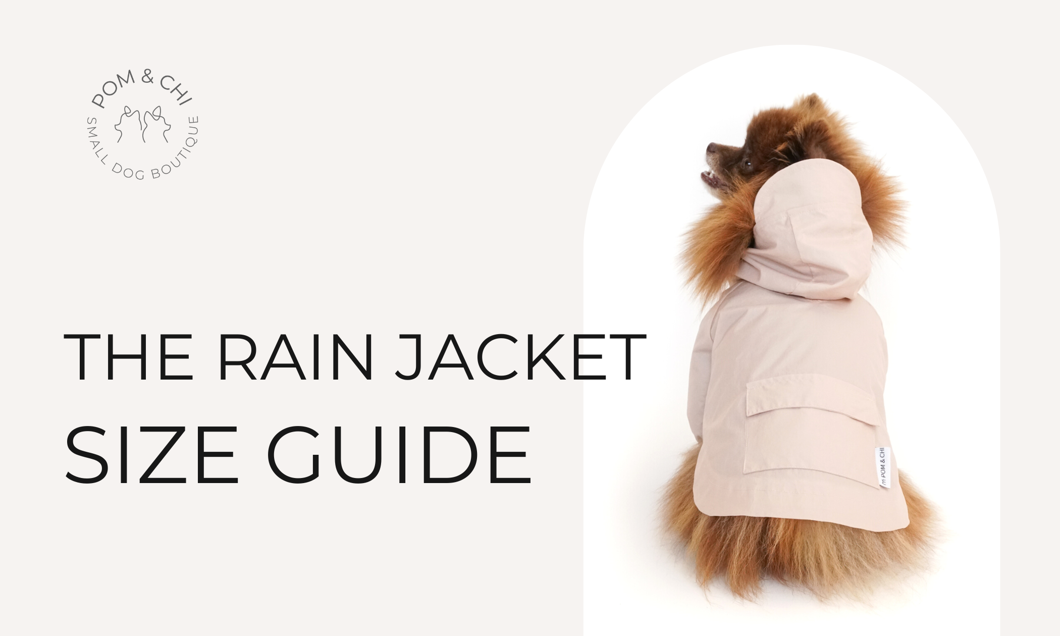 The Rain Jacket Sizing Guide – Pom & Chi Pet Boutique